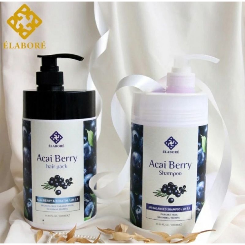 Jual Elabore Acai Berry Hair Pack & Shampoo Korea | Shopee Indonesia