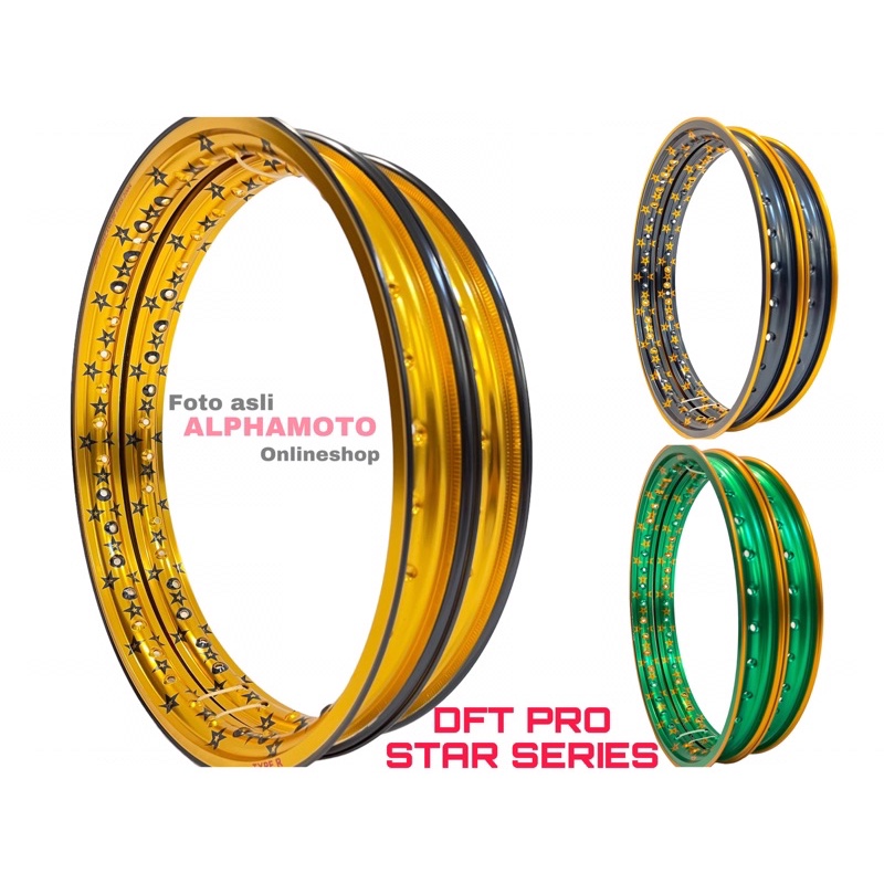 Jual VELG JARI JARI MOTOR DFT THAILAND RING 17 STAR BINTANG Velek Pelek ...