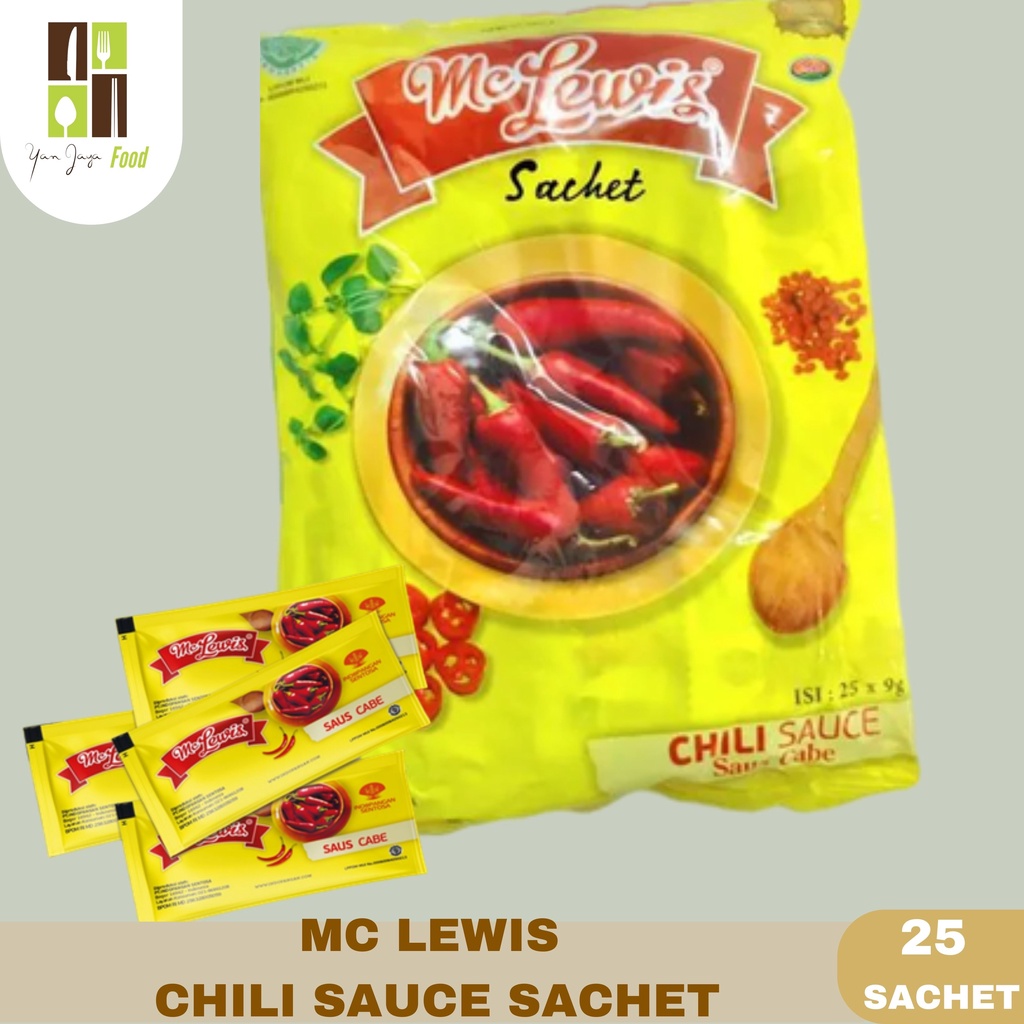 Jual MC Lewis Saus Cabe/Saus Tomat Sachet / 25 Sachet | Shopee Indonesia