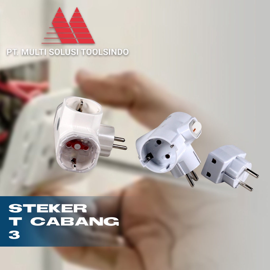 Jual Stop Kontak Steker Cabang 3 Bahan Kuningan Dengan Switch Pengaman ...