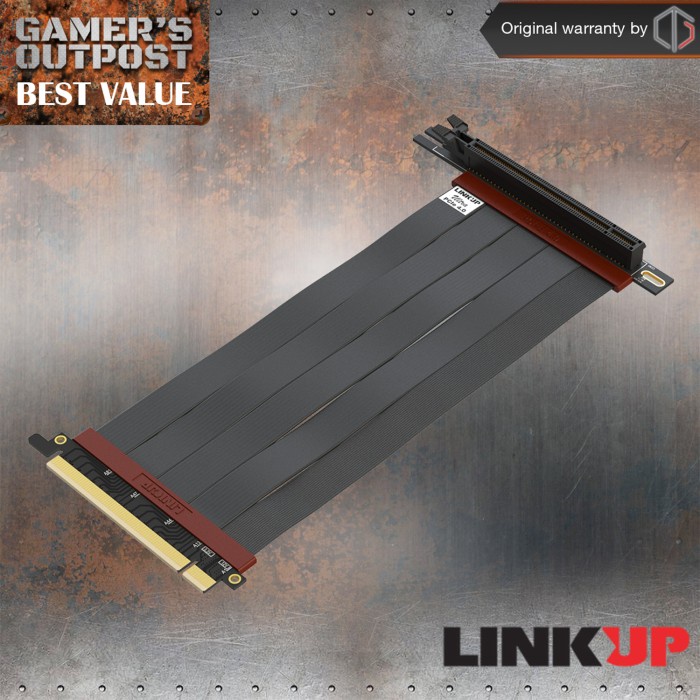 Jual Linkup Ultra Pcie 4.0 X16 Gen4 Riser Cable 90 Degree Gen3 ...