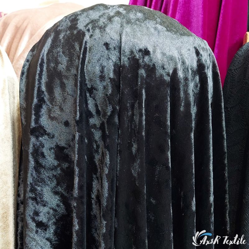 Jual Beludru Hitam Bercak Garmen Bahan Kain Bludru Premium | Shopee ...