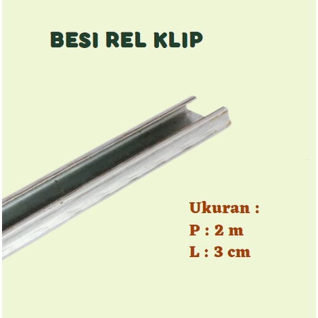 Jual Clip 2 Meter / Penjepit Plastik UV / Grenhouse Besi Rel Spring ...