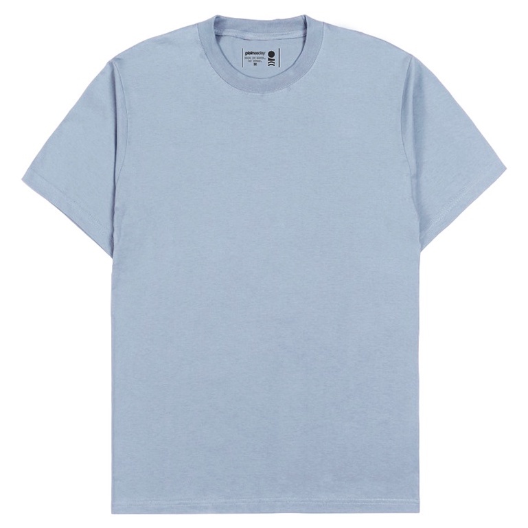 Jual PLAIN Basic T-Shirt - Dusty Blue (Kaos Polos Reguler Cotton 30s ...