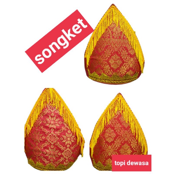 Jual sortopi topi pesta adat batak toba dewasa atau anak/topi pengantin ...