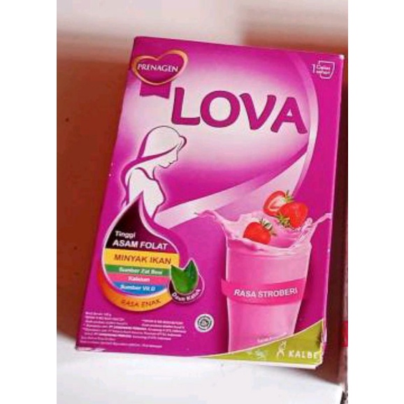 Jual prenagen lova strawberry 120gr | Shopee Indonesia