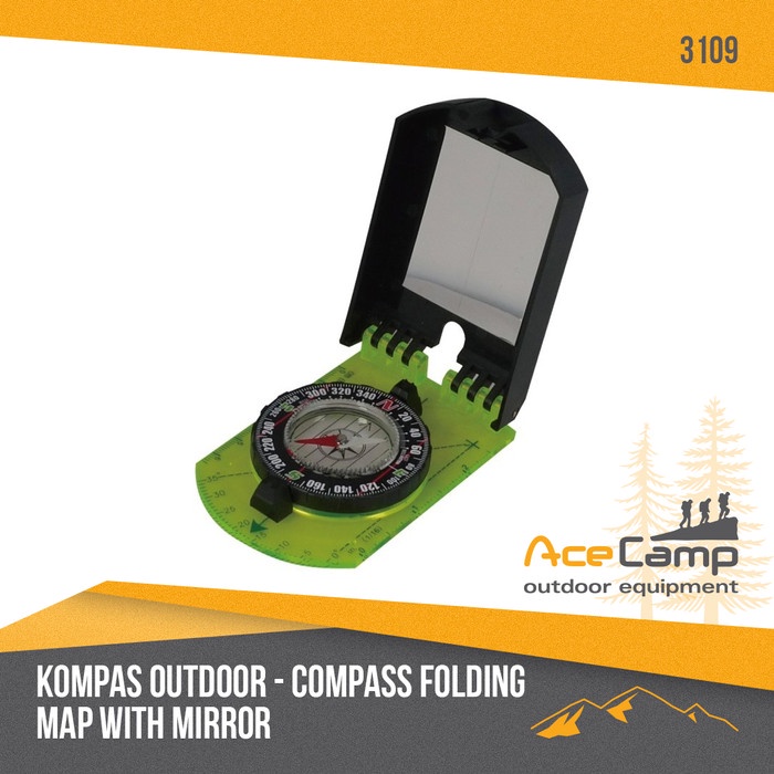 Jual Kompas Outdoor Acecamp Compass Folding Map With Mirror - 3109 ...