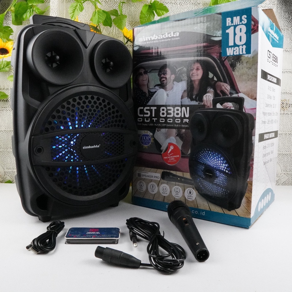 Jual Speaker Simbadda CST838 +Mic | Shopee Indonesia