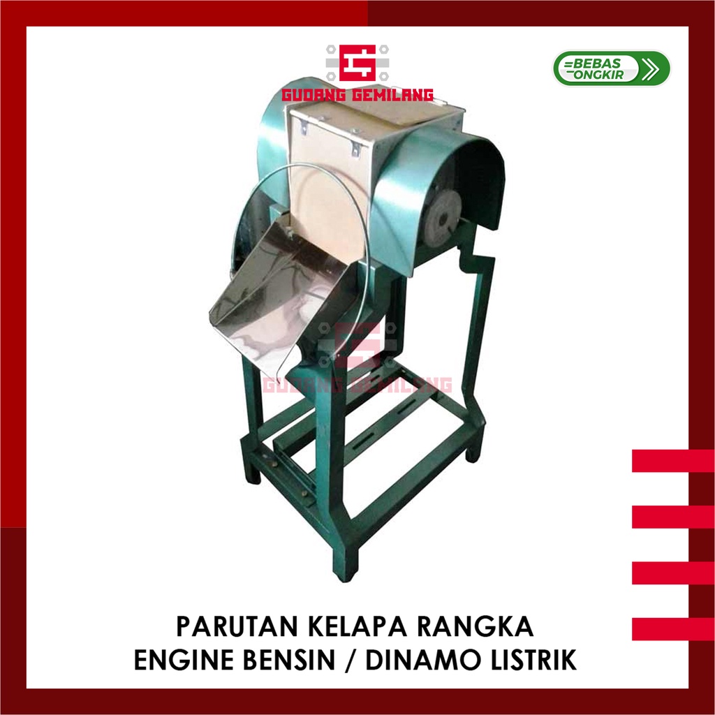 Jual Mesin Parutan Kelapa Singkong Nanas Rangka Engine Bensin Dinamo ...