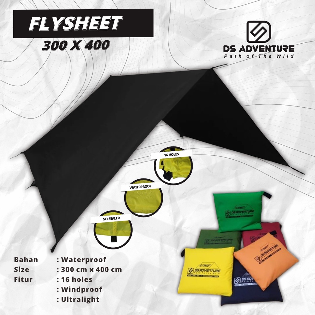 Jual Flysheet 3x4 Ds Adventure traptrent - flysheet 3x4 waterproof ...