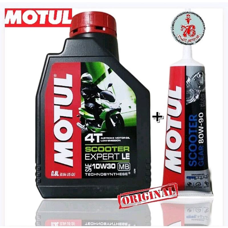 Jual PAKET OLI MOTUL SCOTER 800 ML + Oli GEAR MOTUL 100% ORIGINAL ...