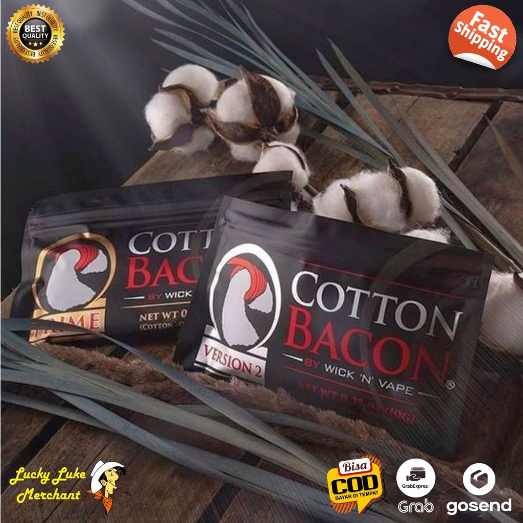 Jual Kapas Cotton Bacon Version 2 10g WIck N'Vape | Shopee Indonesia