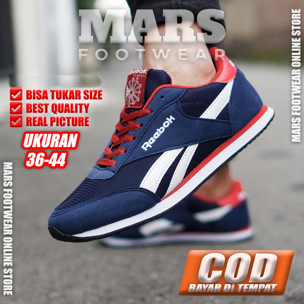 Jual Sepatu Sneakers Sport Kets Pria Murah Classic Running Gym Fitness ...