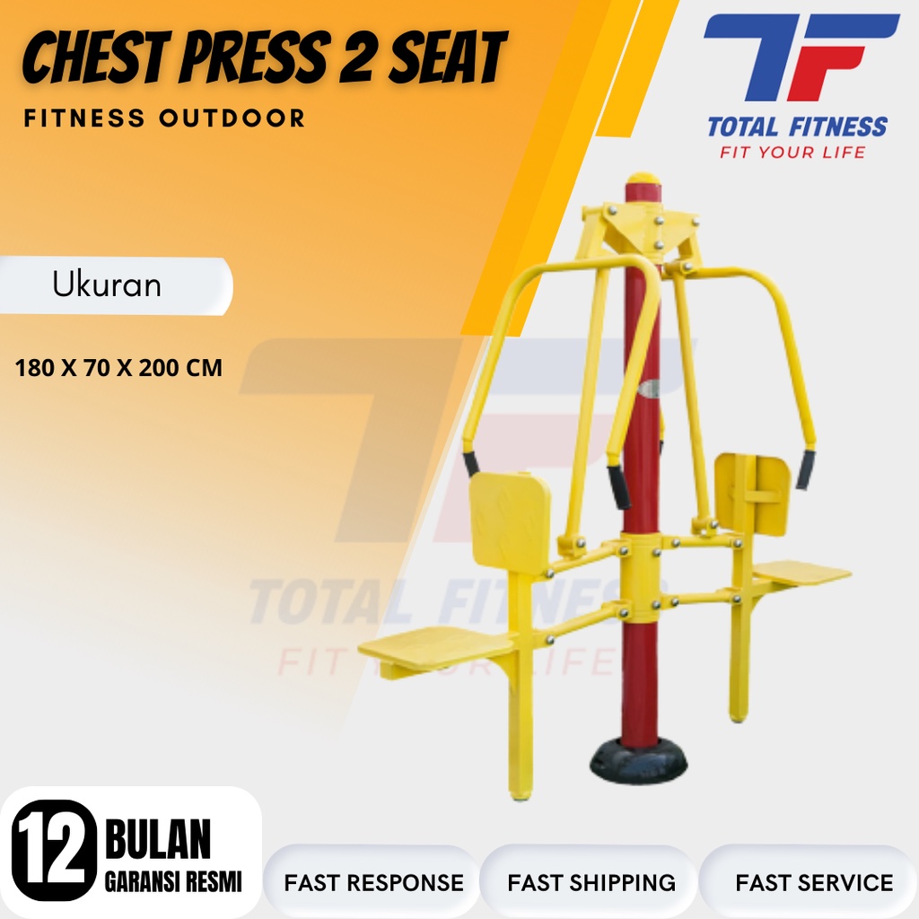Jual Alat Olahraga Chest Press 2 Seat Outdoor | Shopee Indonesia