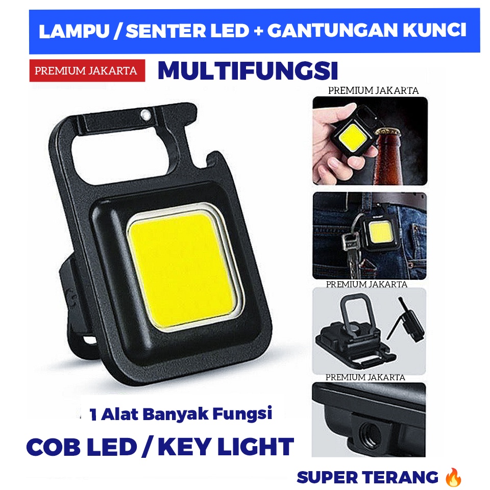 Jual Lampu Led Gantungan Kunci - Lampu Senter Led Cob Super Terang 3 ...