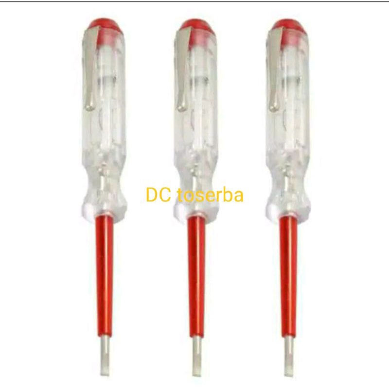 Jual tespen listrik/tespen alat tes obeng kelistrikan tespen merah ...