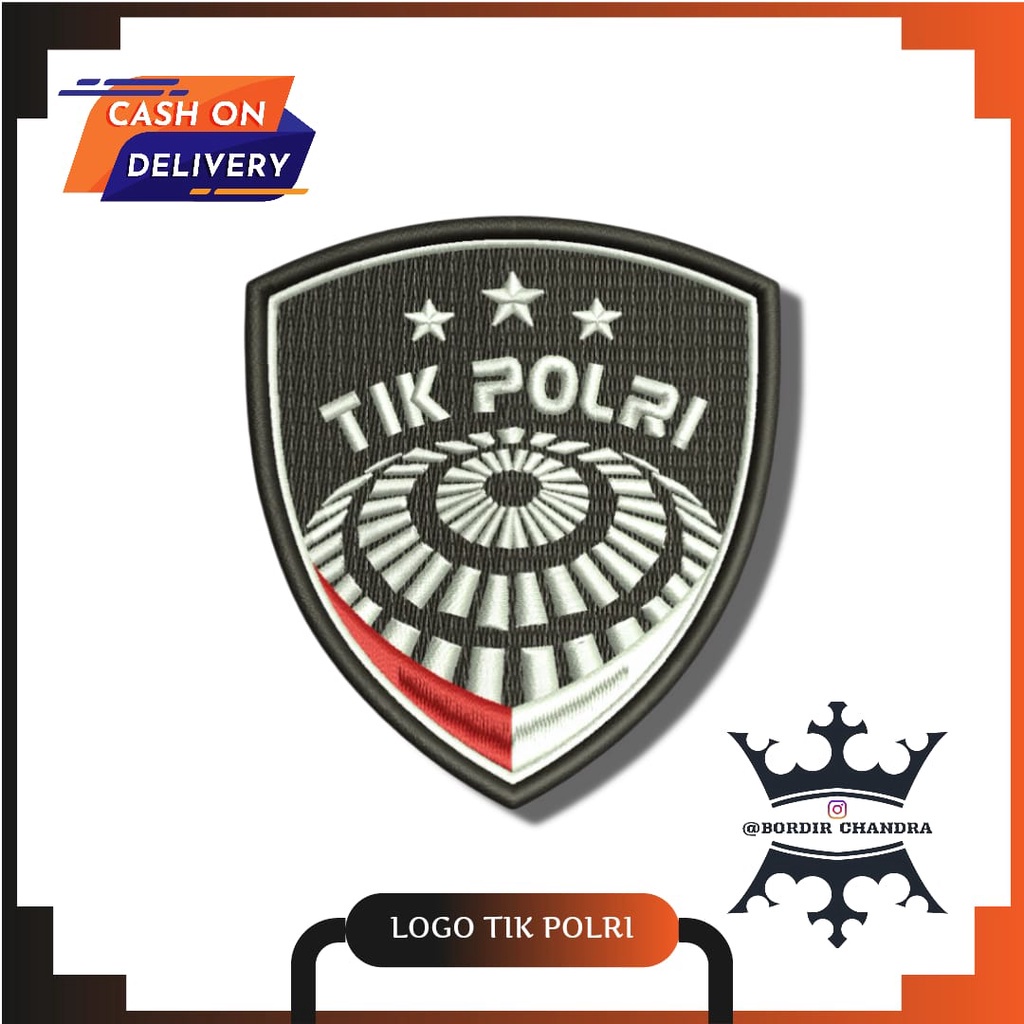 Jual LOGO BORDIR TIK POLRI - DIV TIK - TIMBUL - RATA 3D | Shopee Indonesia