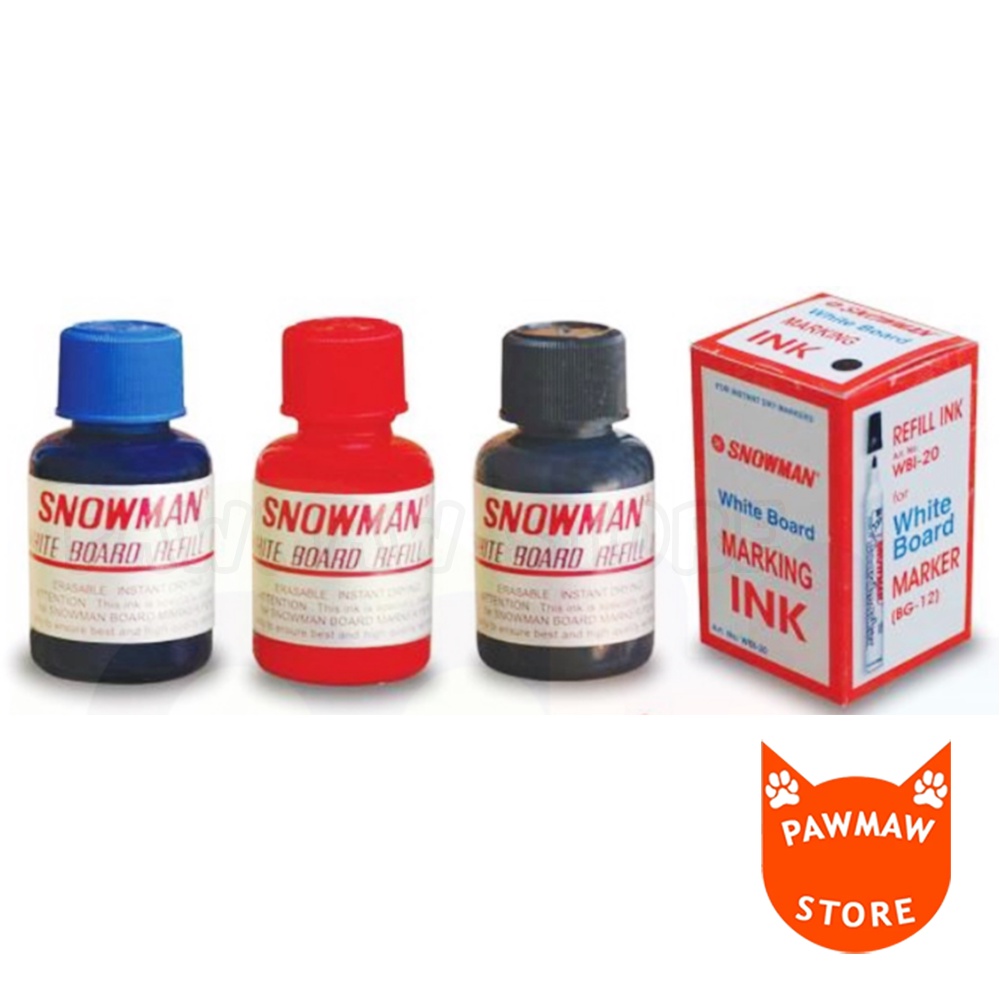 Jual Isi Tinta Spidol Papan Tulis Whiteboard Refill Ink - Snowman warna ...