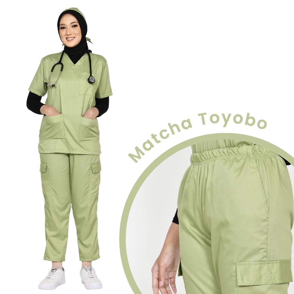 Jual Baju OK TOYOBO CARGO / Baju Jaga / Scrub Medis Lengan Pendek DOCHS ...