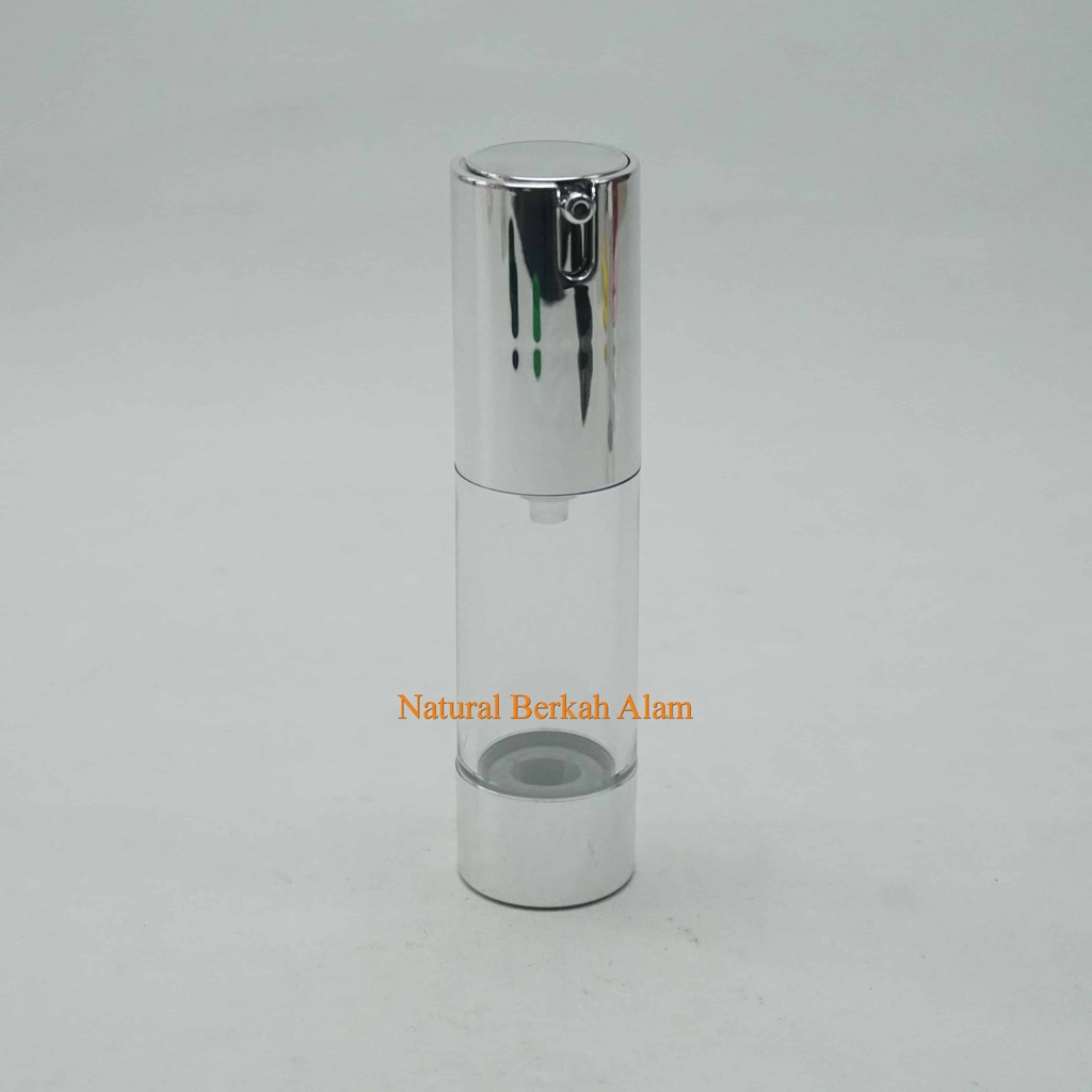 Jual Botol Kosmetik Vaccum 15 Ml Bulat Shinny / Botol Acrilic / Botol ...