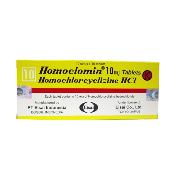 Jual HOMOCLOMIN 10MG 1 STRIP ISI 10 TABLET / ANTI ALERGI | Shopee Indonesia