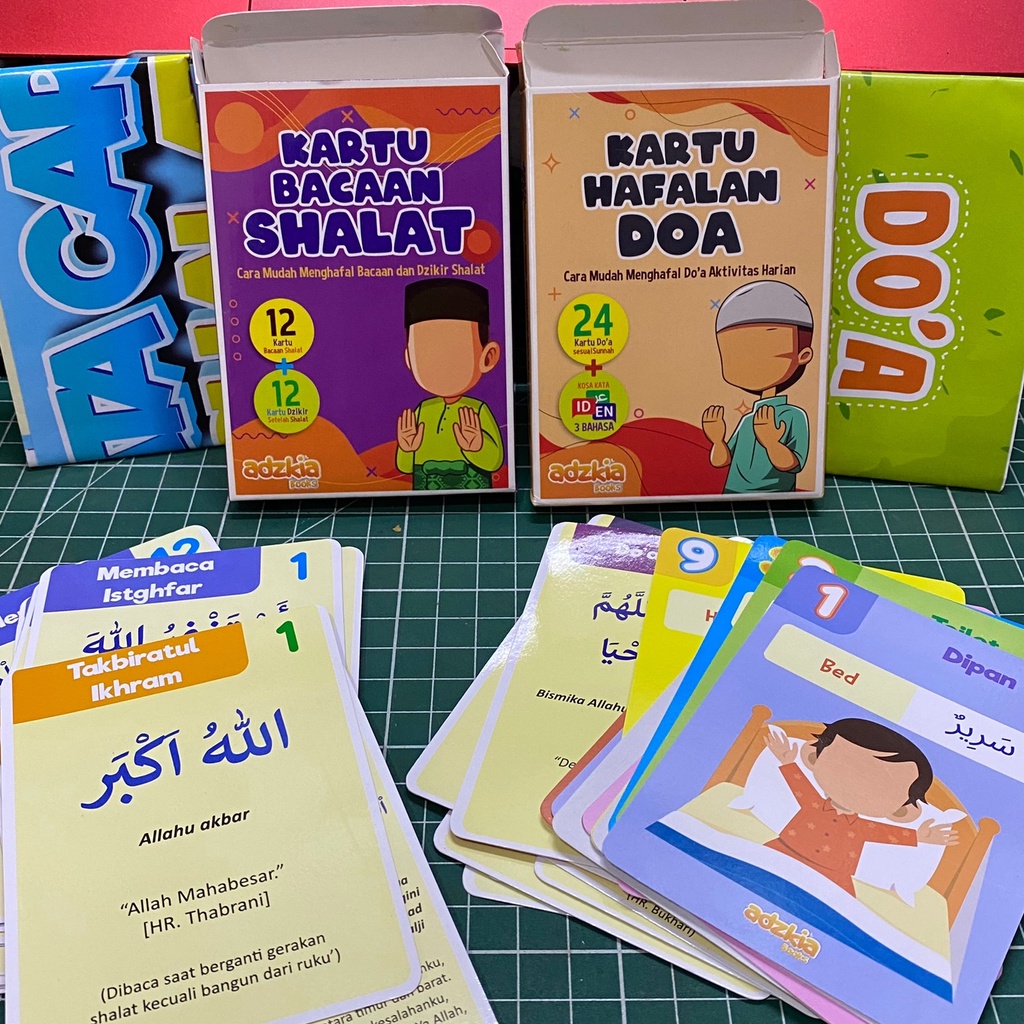 Jual Kartu Bacaan Shalat Anak dan Kartu Hafalan Doa Anak Adzkia Books ...