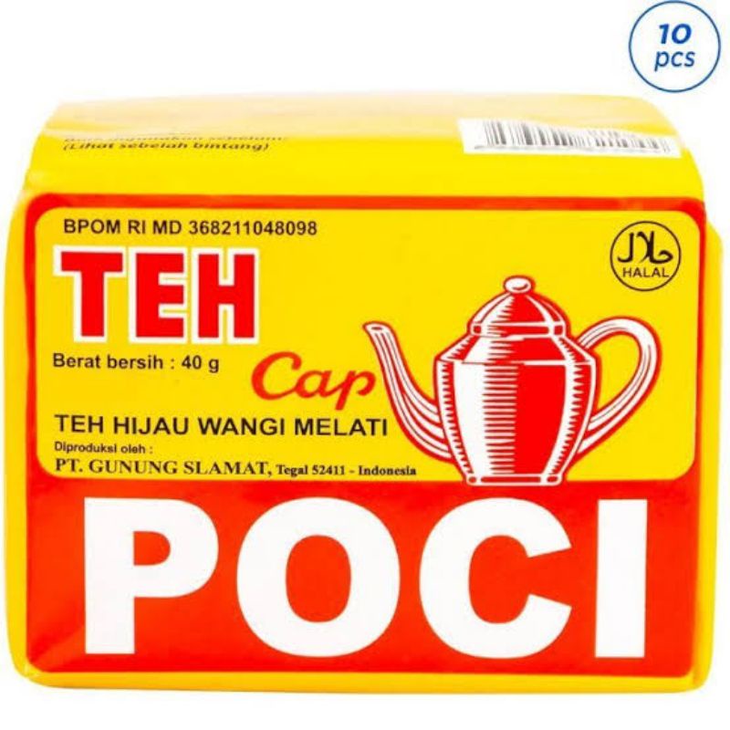 Jual TEH POCI 40GR TEH MELATI TEH SERBUK DAUN TEH INSTAN TEH MELATI TEH ...