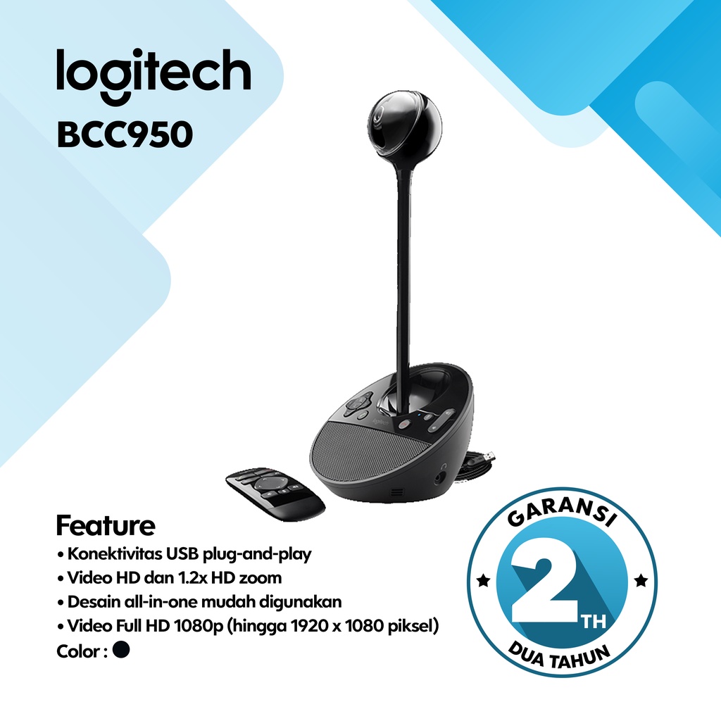 Jual Logitech BCC950 Video Conference Camera Webcam Full HD 1080p ...