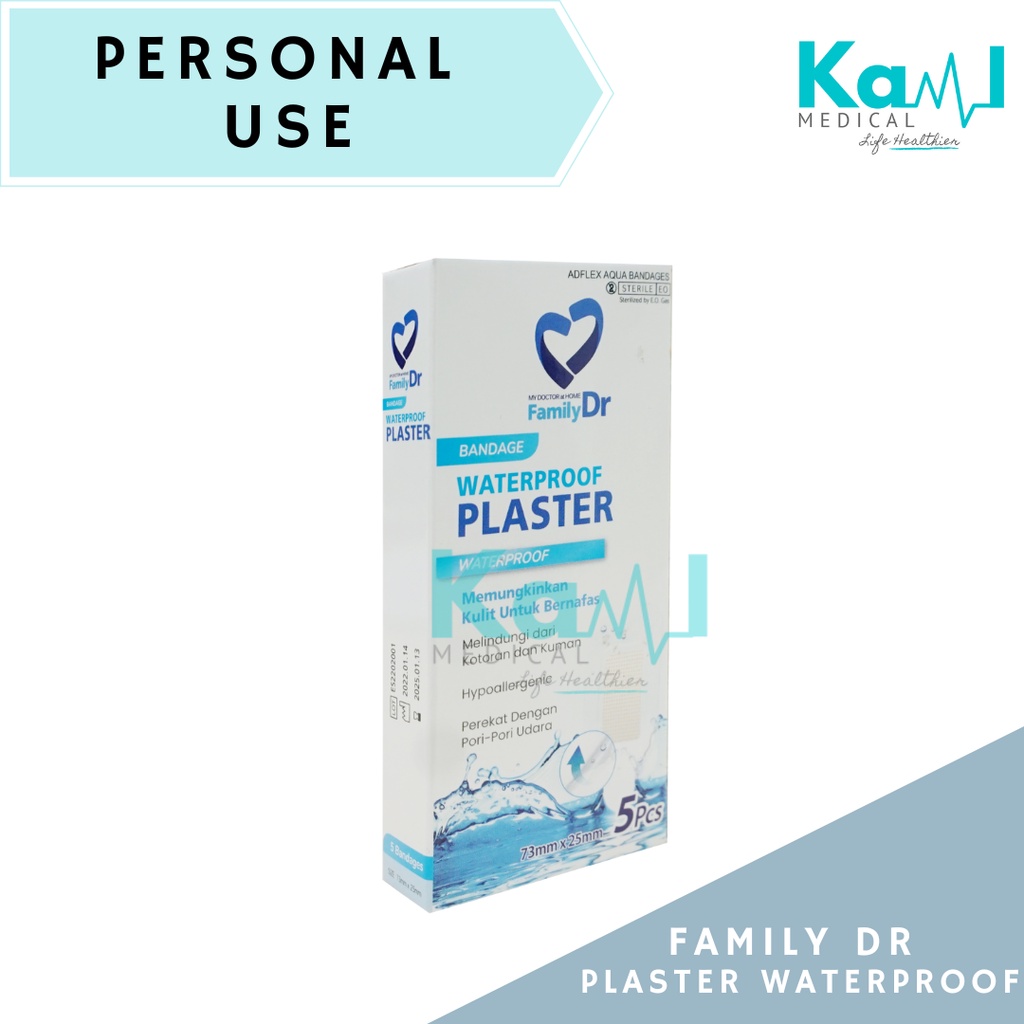 Jual Family Dr Plaster Waterproof Bandages / Plaster Anti Air (Isi 5 ...