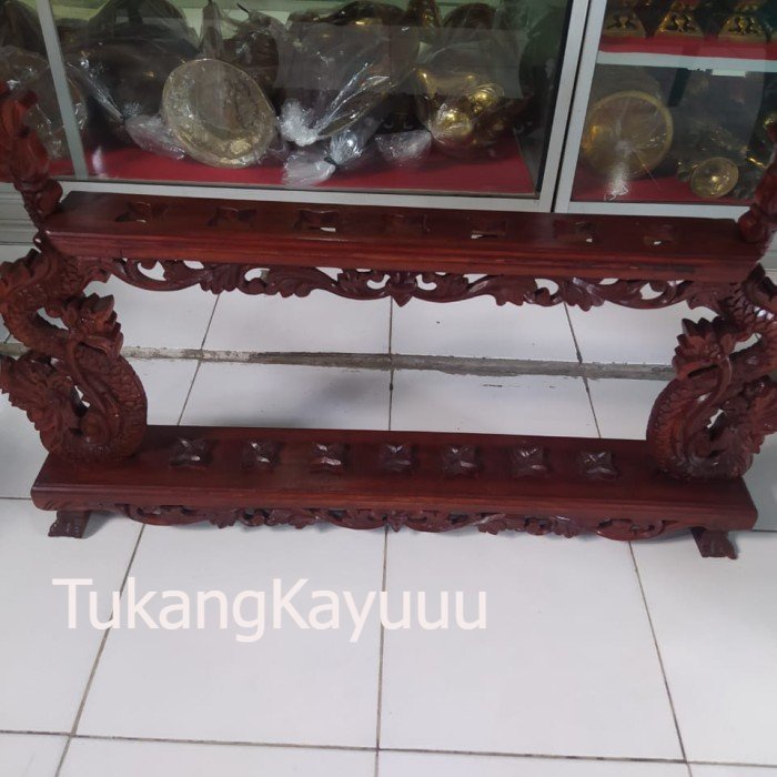 Jual Jagrak Tempat Keris Isi 7 ukiran Naga Kembar Alusan TK7878 ...