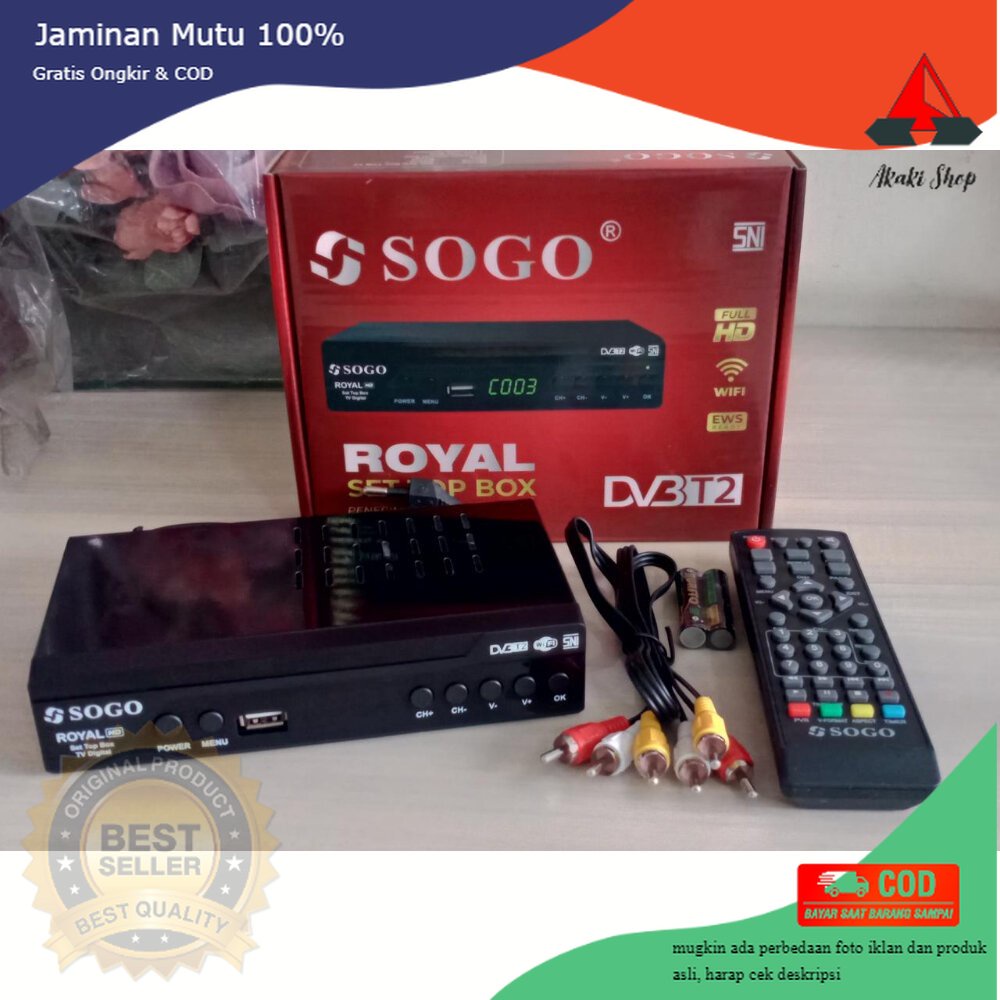 Jual Set Topbox Tv Digital SOGO DVB T2 set box tv digital / Set Top Box Infico / Antena Tv ...