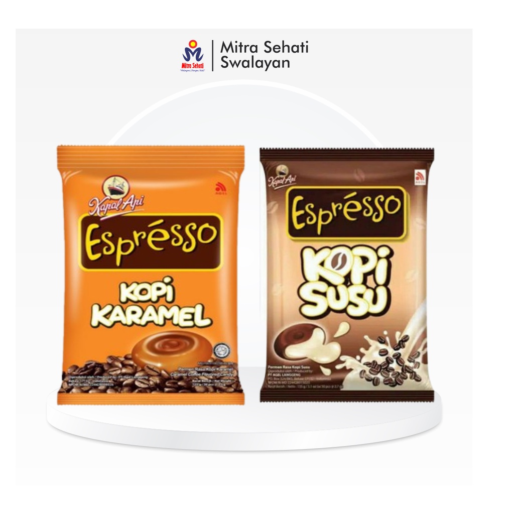 Jual ESPRESSO PERMEN KOPI SUSU & KARAMEL 125gr / (isi 50pcs) - Mitra ...