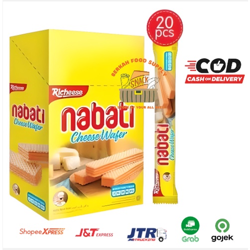 Jual ( BERKAH ) Richeese NABATI Wafer Keju Coklat BOX isi 20 pcs x 6gr ...