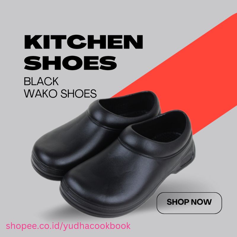 Jual Wako Sepatu Kitchen Chef Shoes Chef Clog | Shopee Indonesia