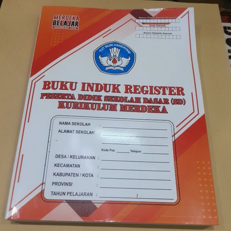 Jual Buku induk register peserta didik sekolah dasar(sd) kurikulum ...