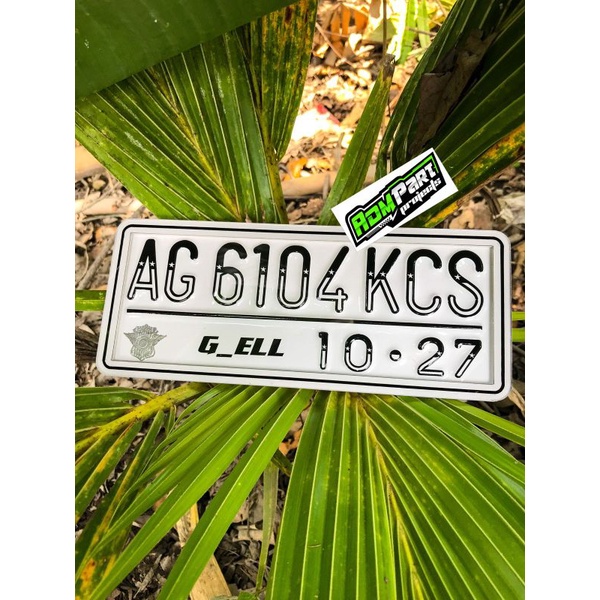 Jual PLAT MOTOR BAUT TANAM//PLAT MOTOR WARNA PUTIH//PLAT MOTOR MIKA ...