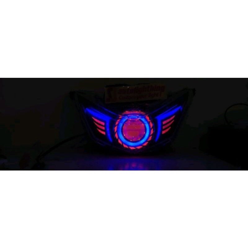 Jual reflektor SOUL GT 115/ XEON GT 125 custom projie lazy eyes alis ...