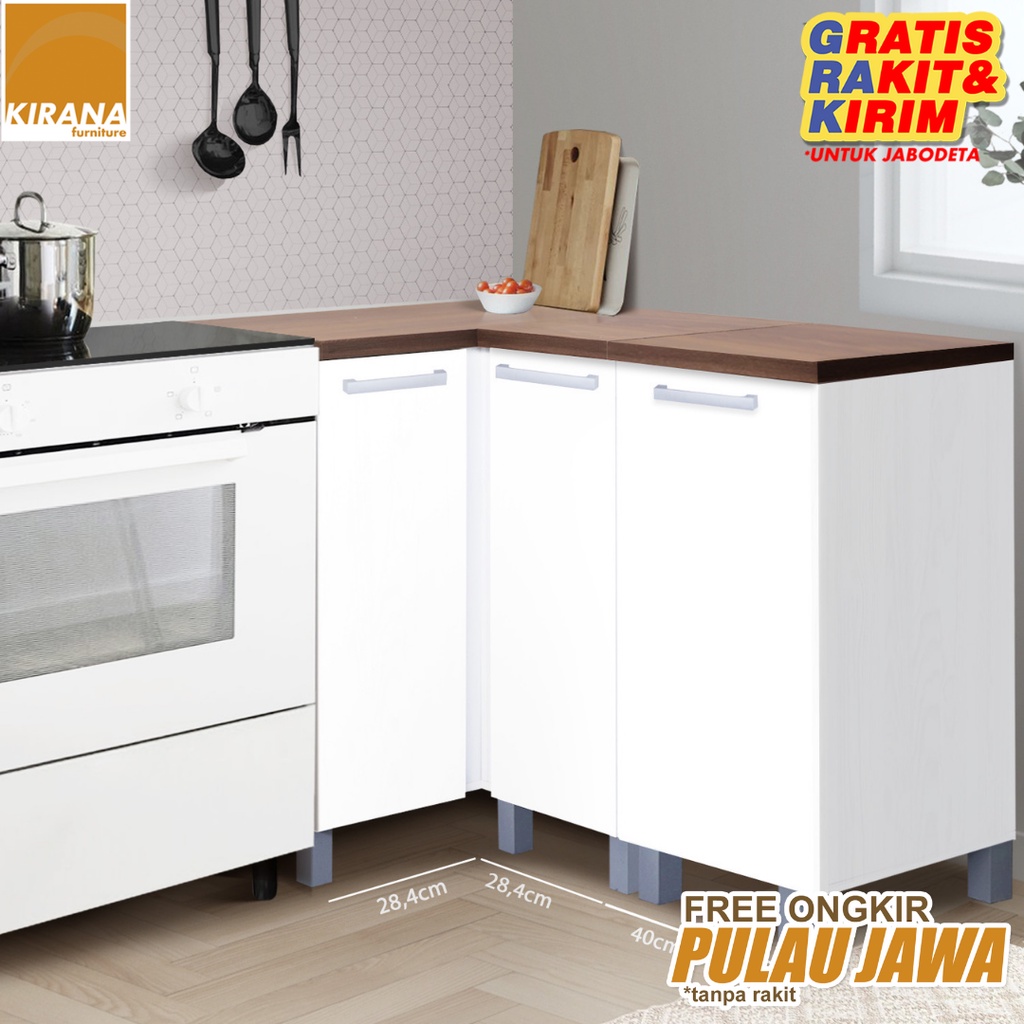 Jual Kitchen Set Bawah Rak Dapur Kayu Modern Minimalis - Indiana ...