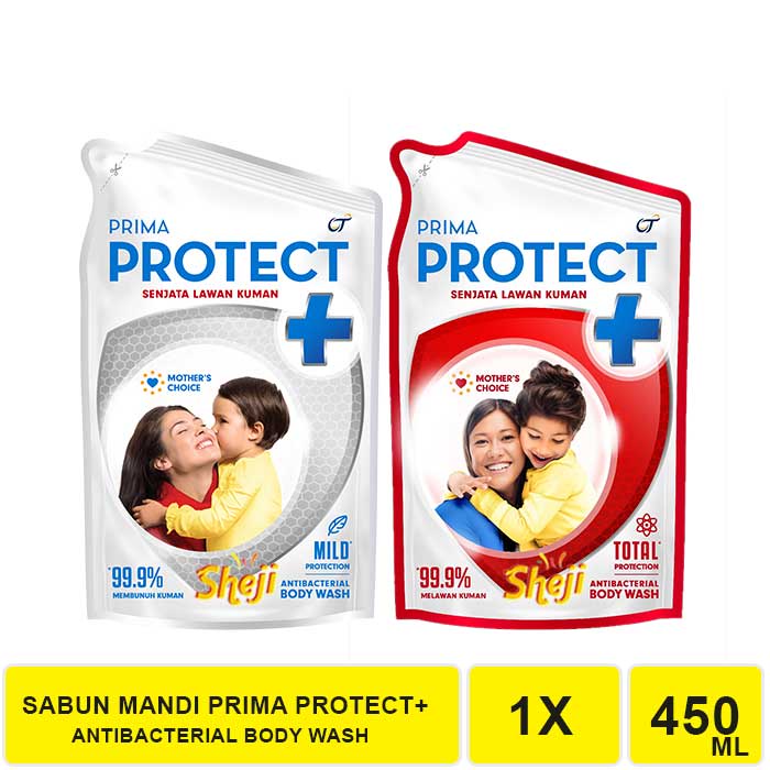Jual SABUN CAIR PRIMA PROTECT+ KEMASAN REFILL 450ML | Shopee Indonesia