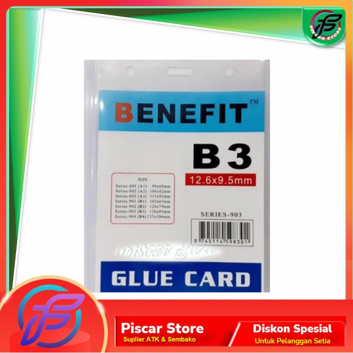 Jual Name Tag Plastik ID B3 - BENEFIT Card Case Uk. B3 (Pack isi 20 Lembar) | Shopee Indonesia