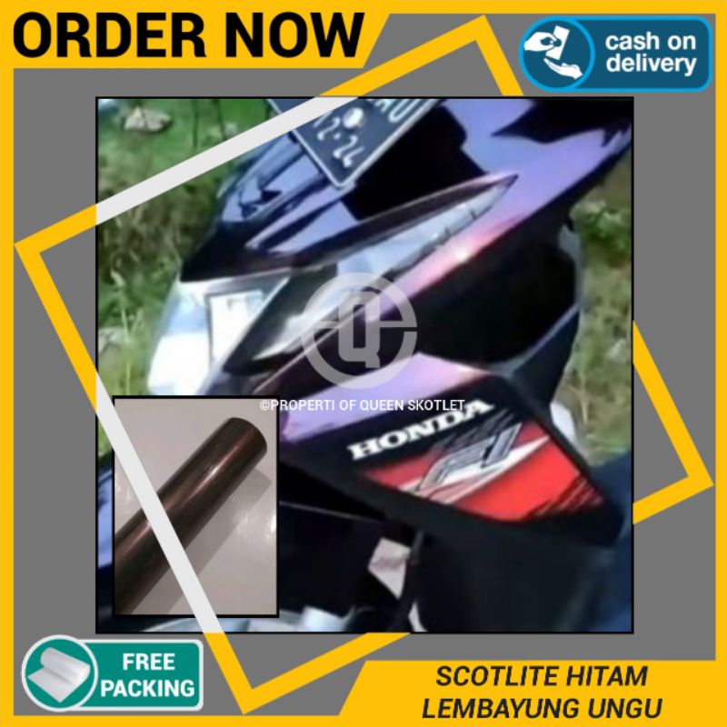 Jual Stiker Skotlet Motor Hitam Lembayung Kualitas Super Premium ...
