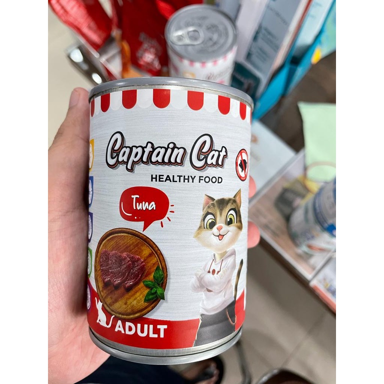Jual Captain Kaleng Makanan Kucing Kaleng Cat Food 400 gram | Shopee ...