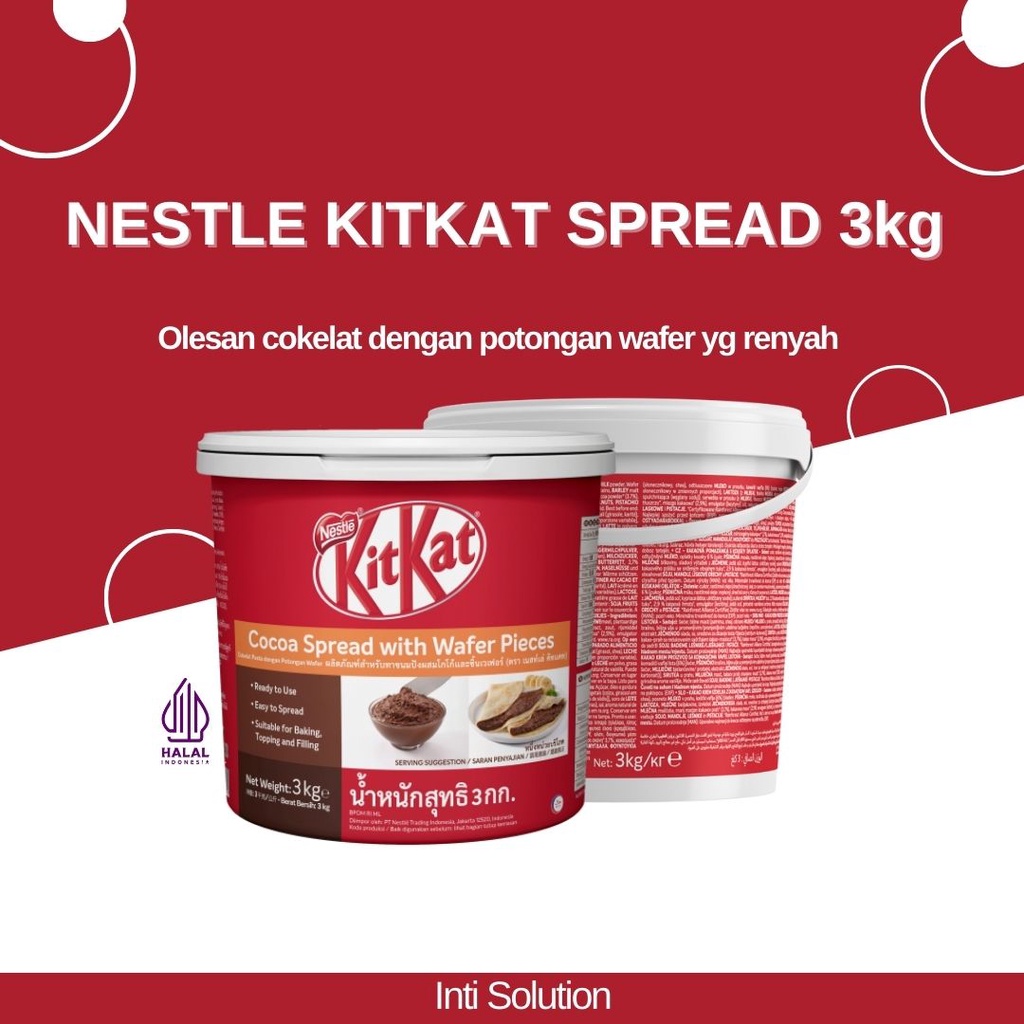 Jual Kit Kat SPREAD Nestle 3kg Selai Coklat Wafer Dessert | Shopee ...