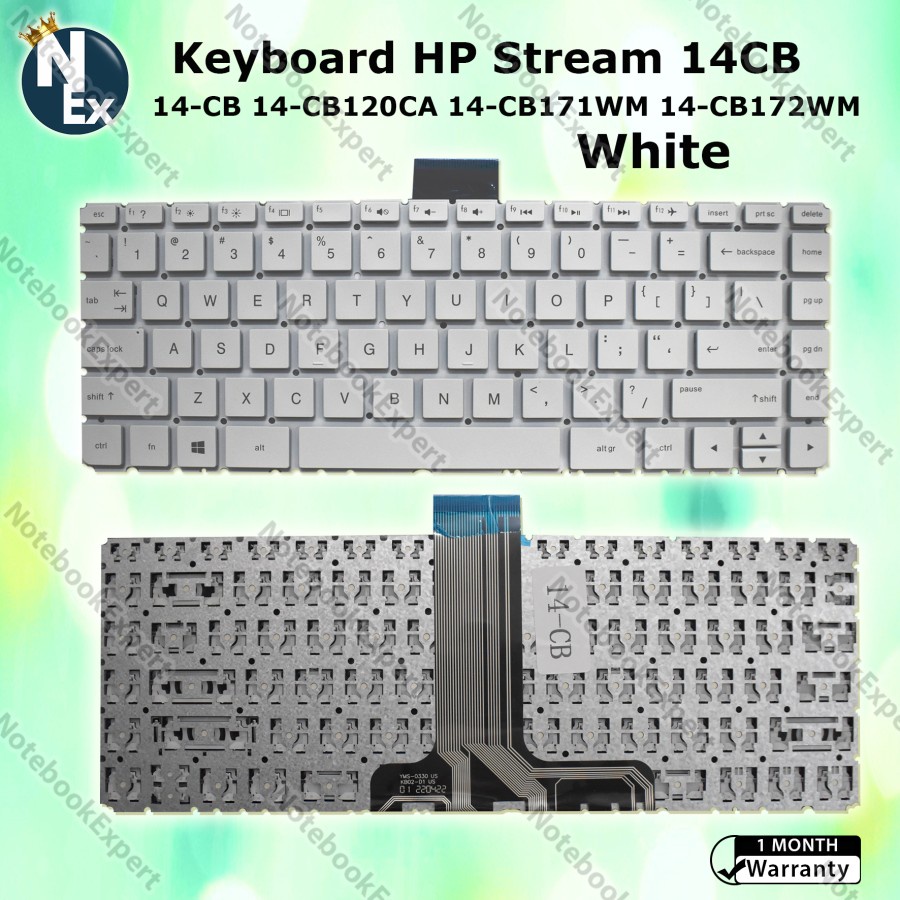 Jual Keyboard HP Stream 14cb 14-cb 14-cb120ca 14-cb171wm 14-cb172wm - Putih | Shopee Indonesia