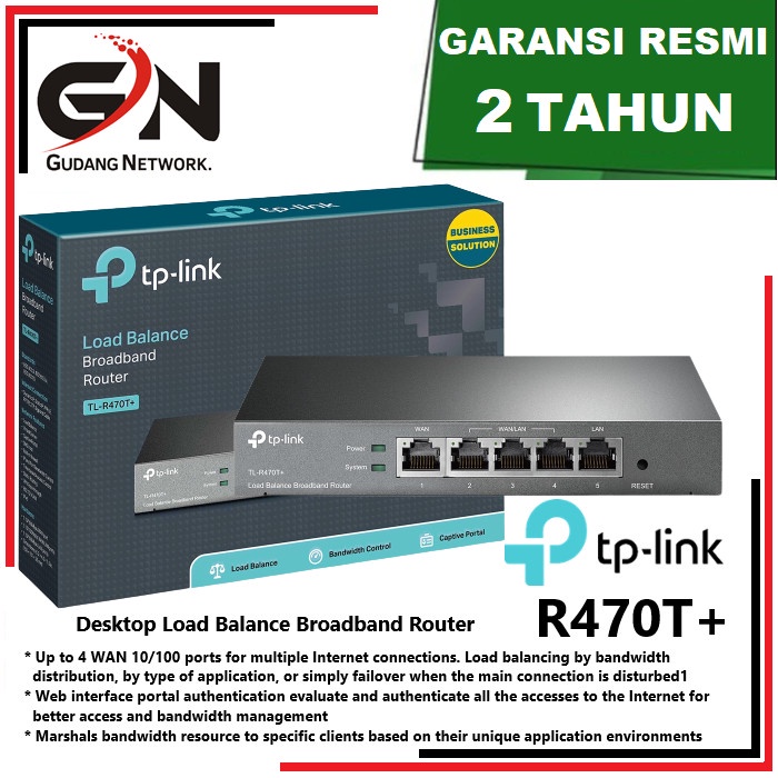 Jual Router Tp-Link Load Balance Broadband Router Tl-R470T+ | Shopee ...