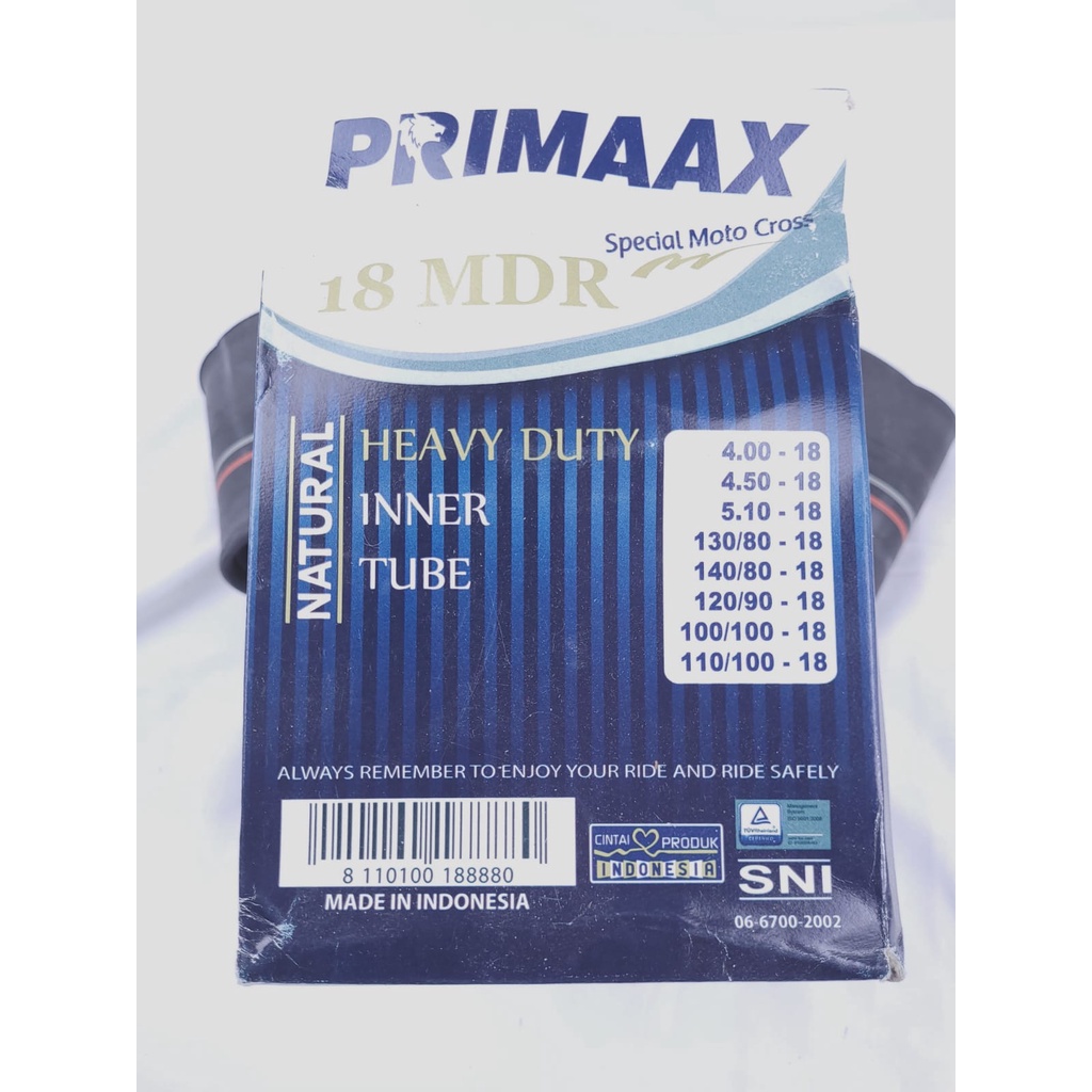 Jual Ban Dalam Primax Uk 18 dan 21 HEAVY DUTY BAN DALAM CROSS | Shopee ...