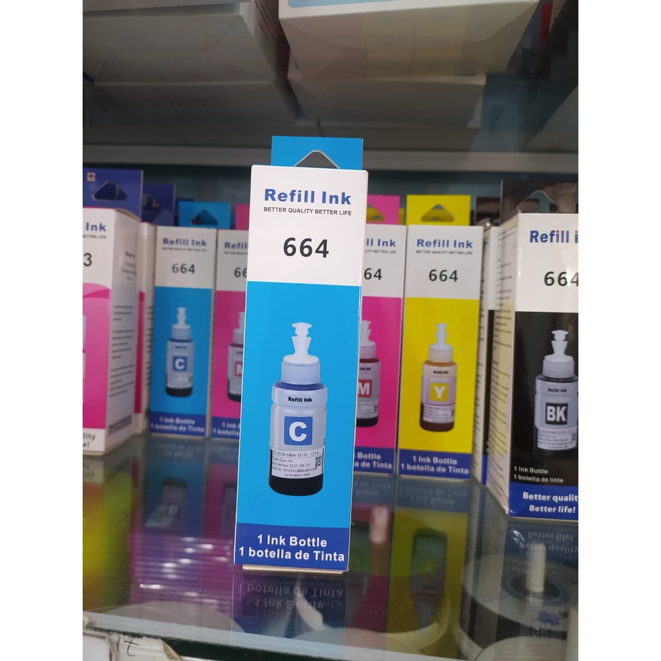 Jual Tinta Refill Ink 664 untuk Epson - Tinta Dye Epson L120 L210 L220 ...