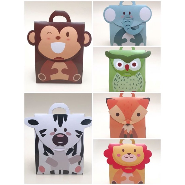 Jual box kardus unik / kantong hampers anak / packing snack anak ...