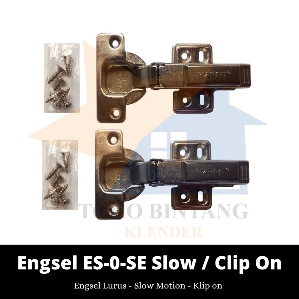 Jual Engsel Harfit ES-0-SE Slow/Clip on Lurus (pcs) | Shopee Indonesia