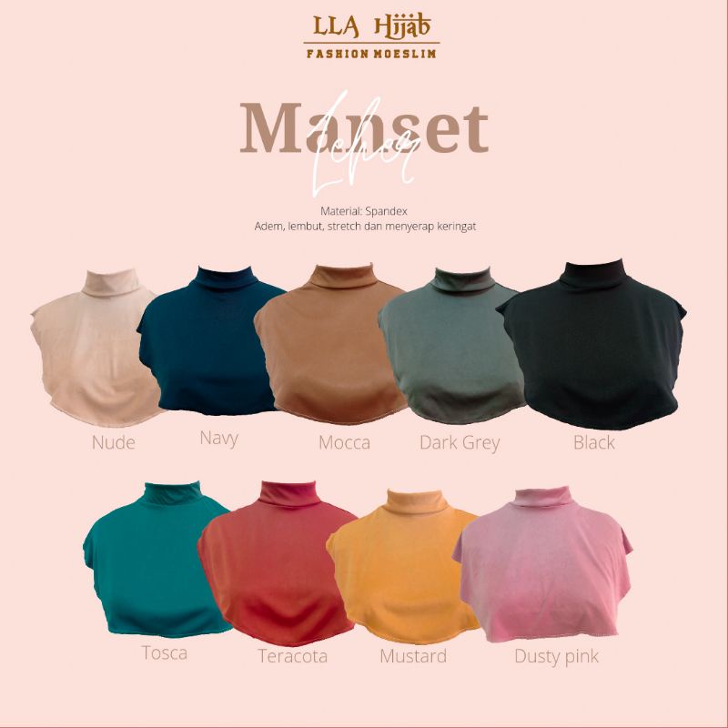 Jual LLA HIJAB - Manset leher / inner leher/inner dada / daleman leher ...